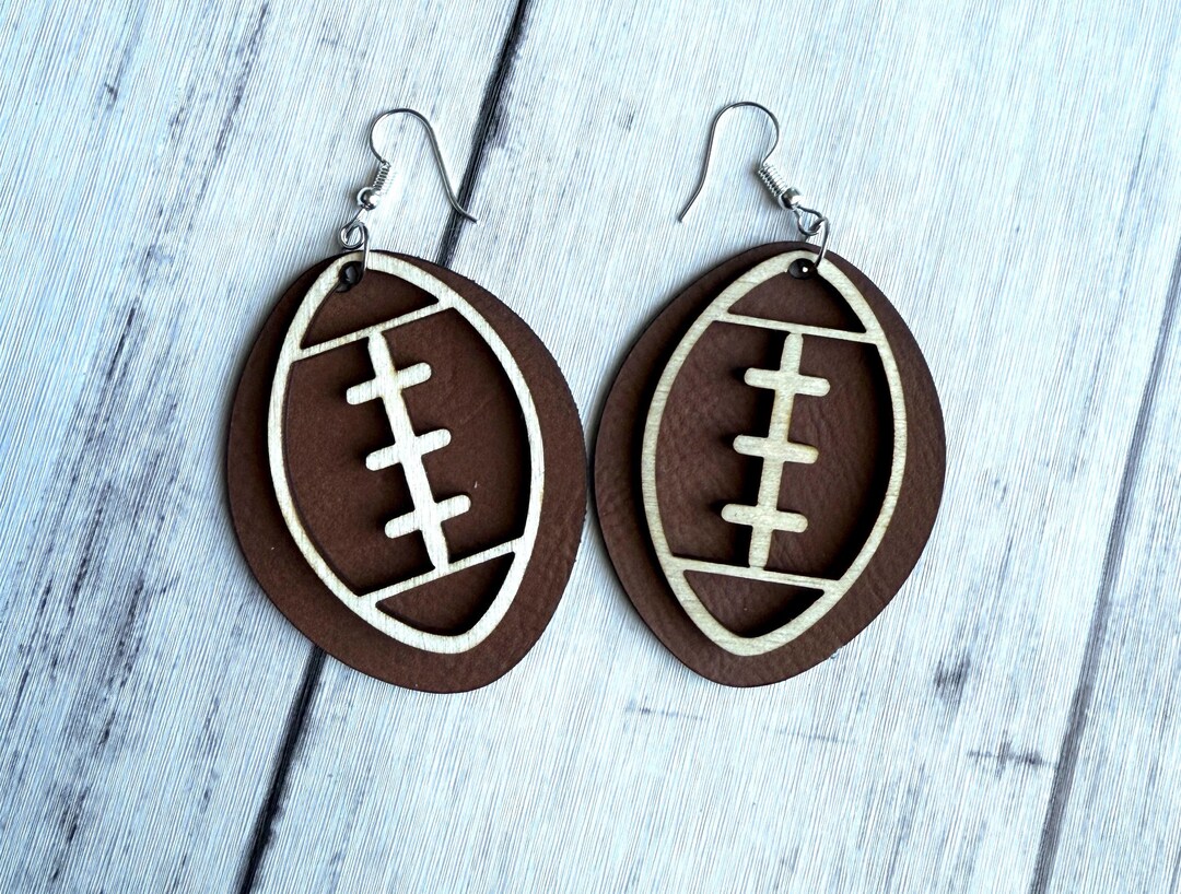 Football Earrings SVG Digital Download, Football Fan, Mom Gift ...