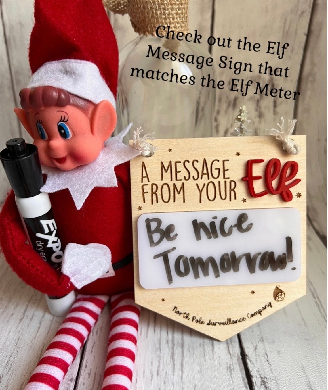 Elf Meter, Christmas Digital Cut File, Glowforge File, Christmas SVG ...