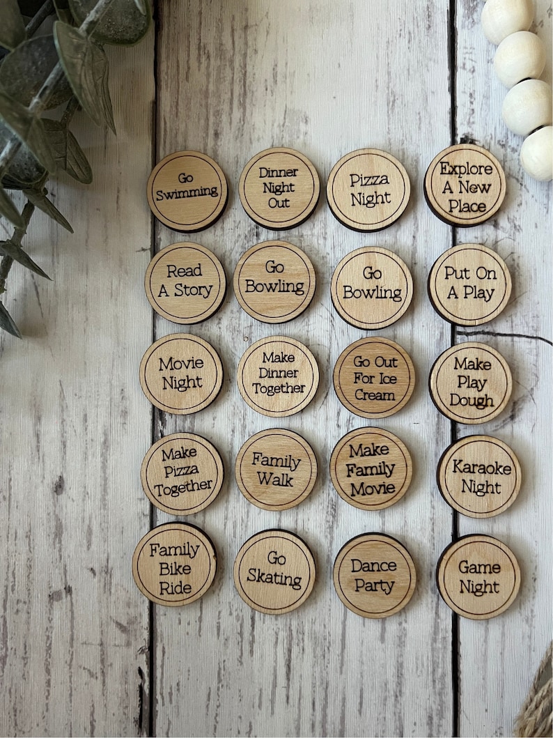 Family Activity Jar SVG, Digital Download, Family Night Tokens, Family ...