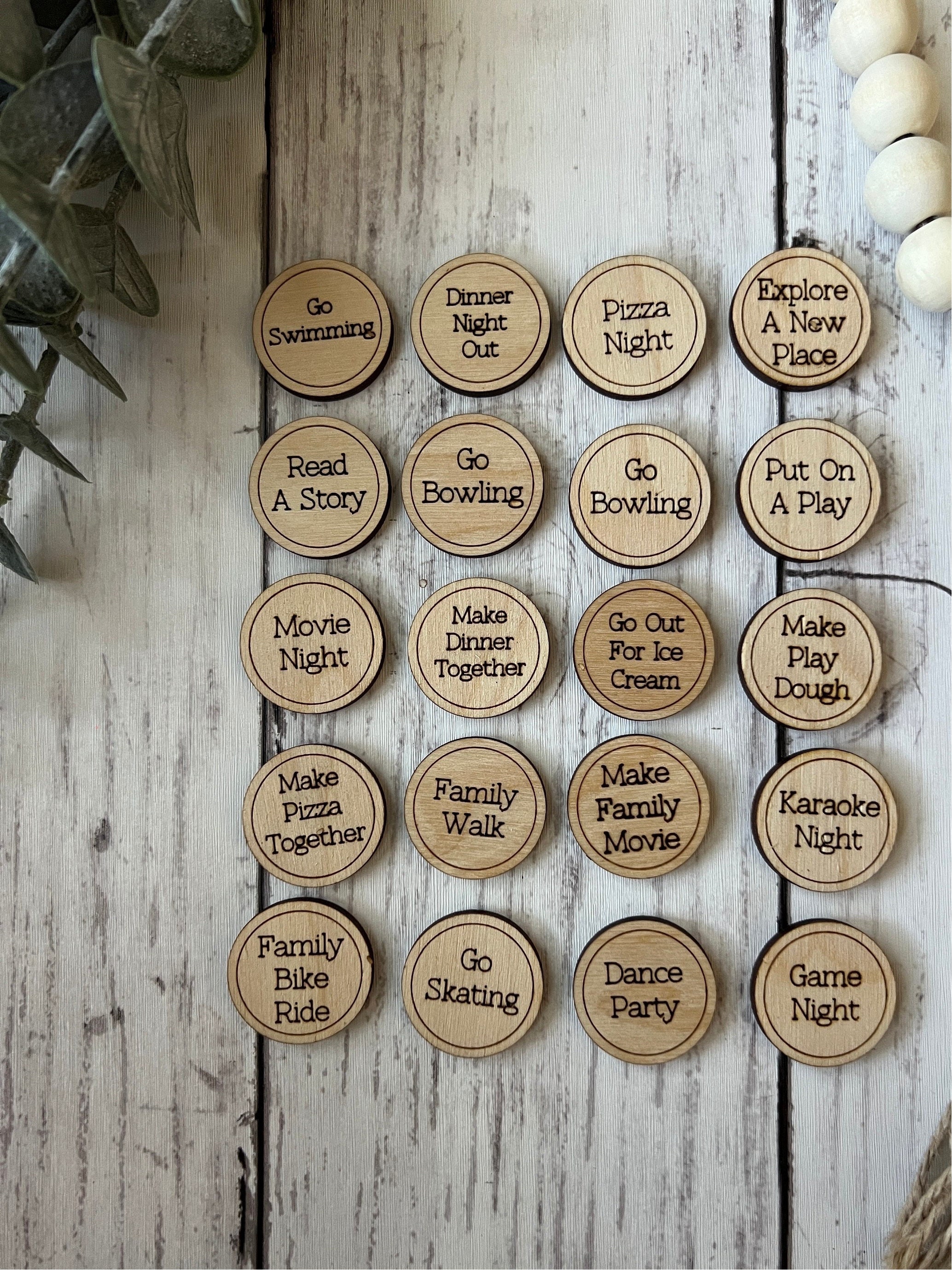 Family Activity Jar SVG, Digital Download, Family Night Tokens, Family ...