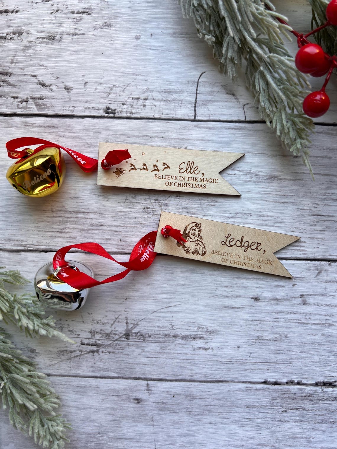 Personalized Believe Christmas Bell SVG, Believe in the Magic of ...