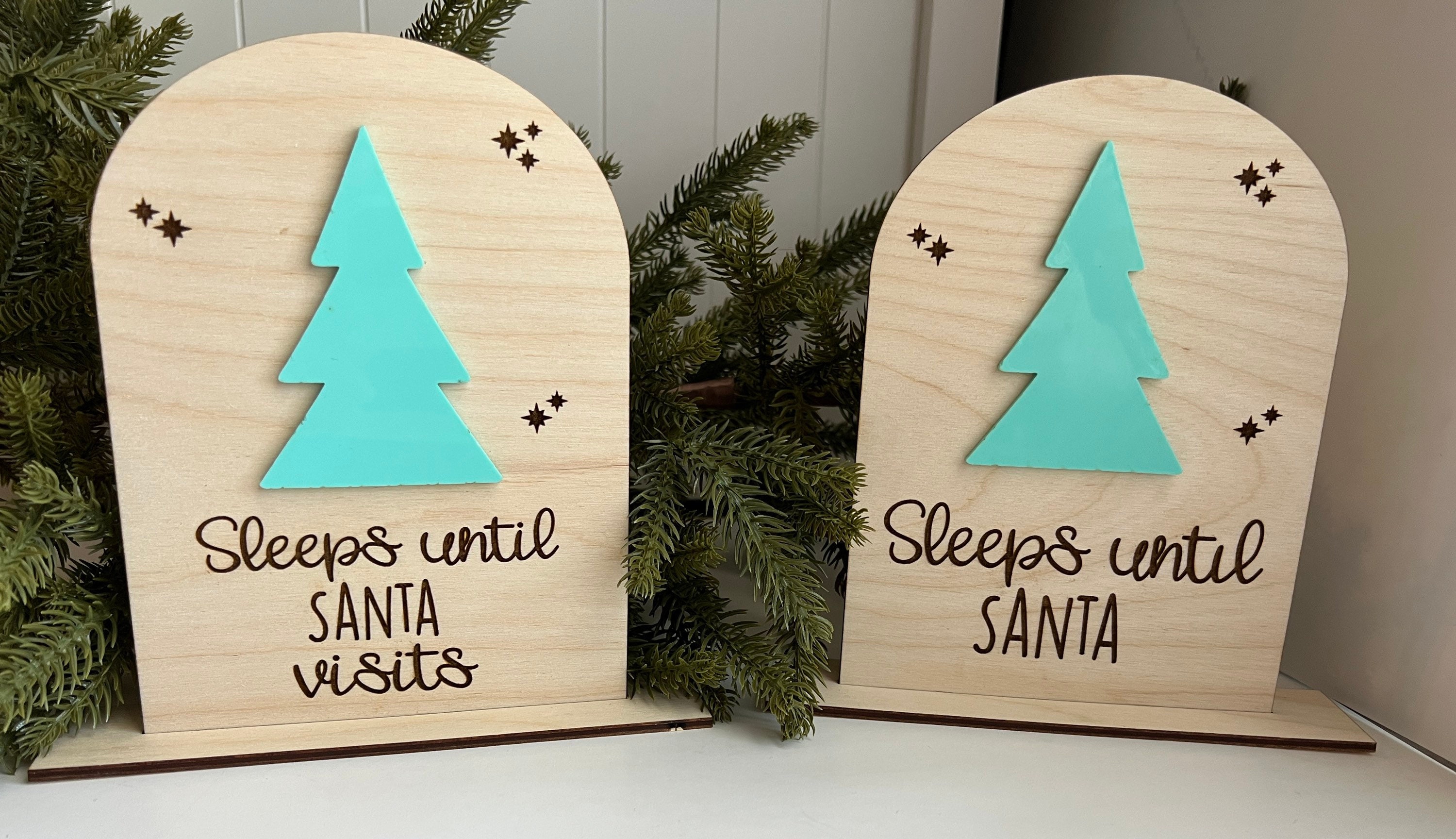 Sleeps Until Santa Visits Svg Digital Download Dry Erase Etsy