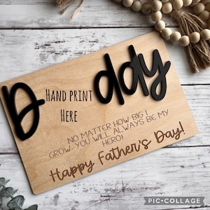 Best Dad Sign, Digital Download SVG, Hand Print, Fathers Day Gift ...