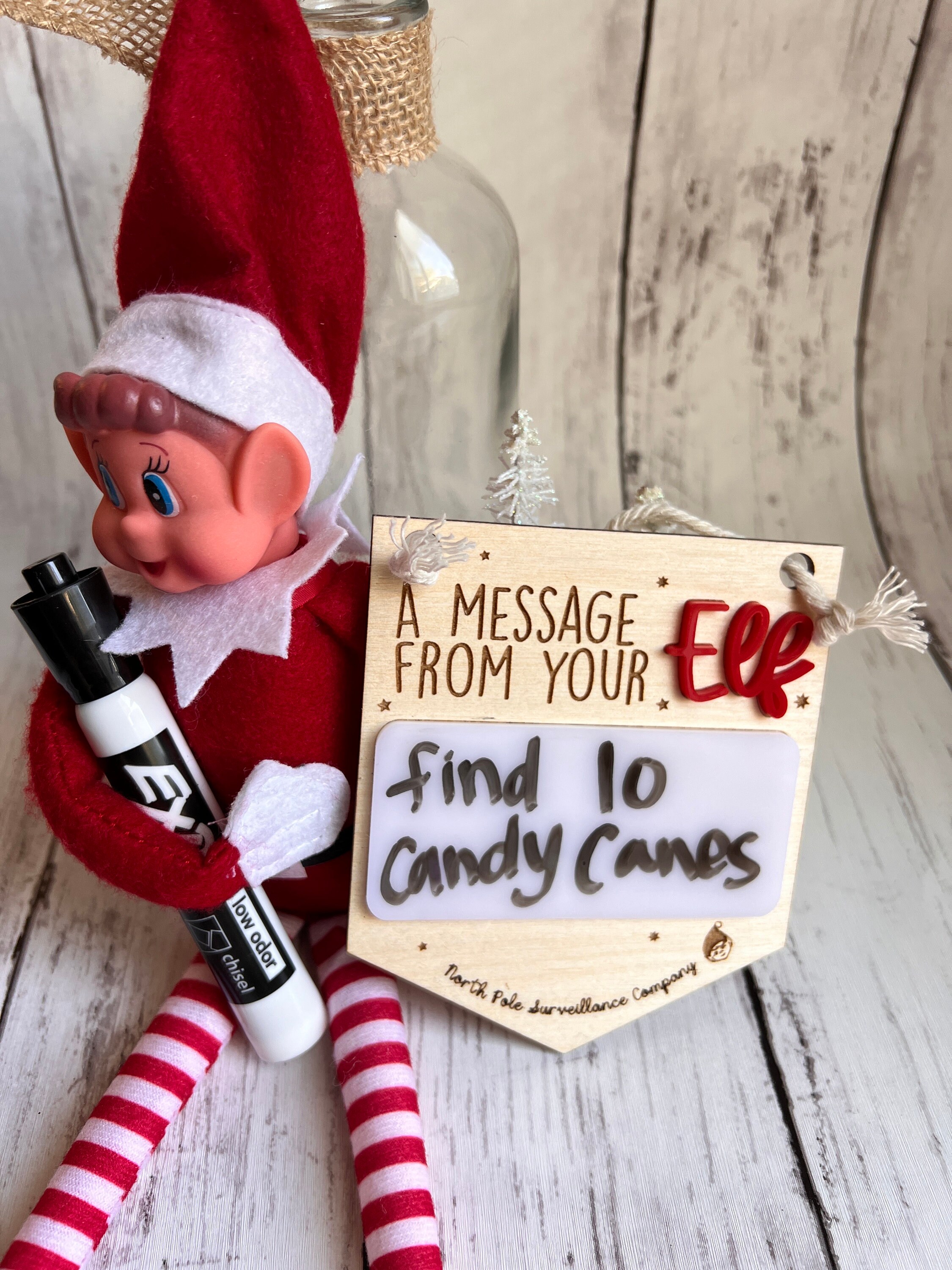 Elf Message, Christmas Digital Cut File, Glowforge File, Christmas SVG ...