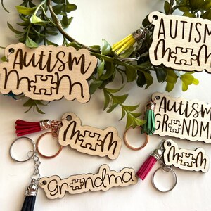 Autism Down Syndrome Mom Grandma Keychain SVG, Down Syndrome Warrior ...