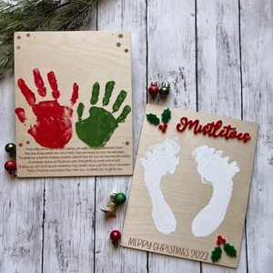 DIY Christmas Footprint Art SVG Digital Download, Kid's Christmas ...