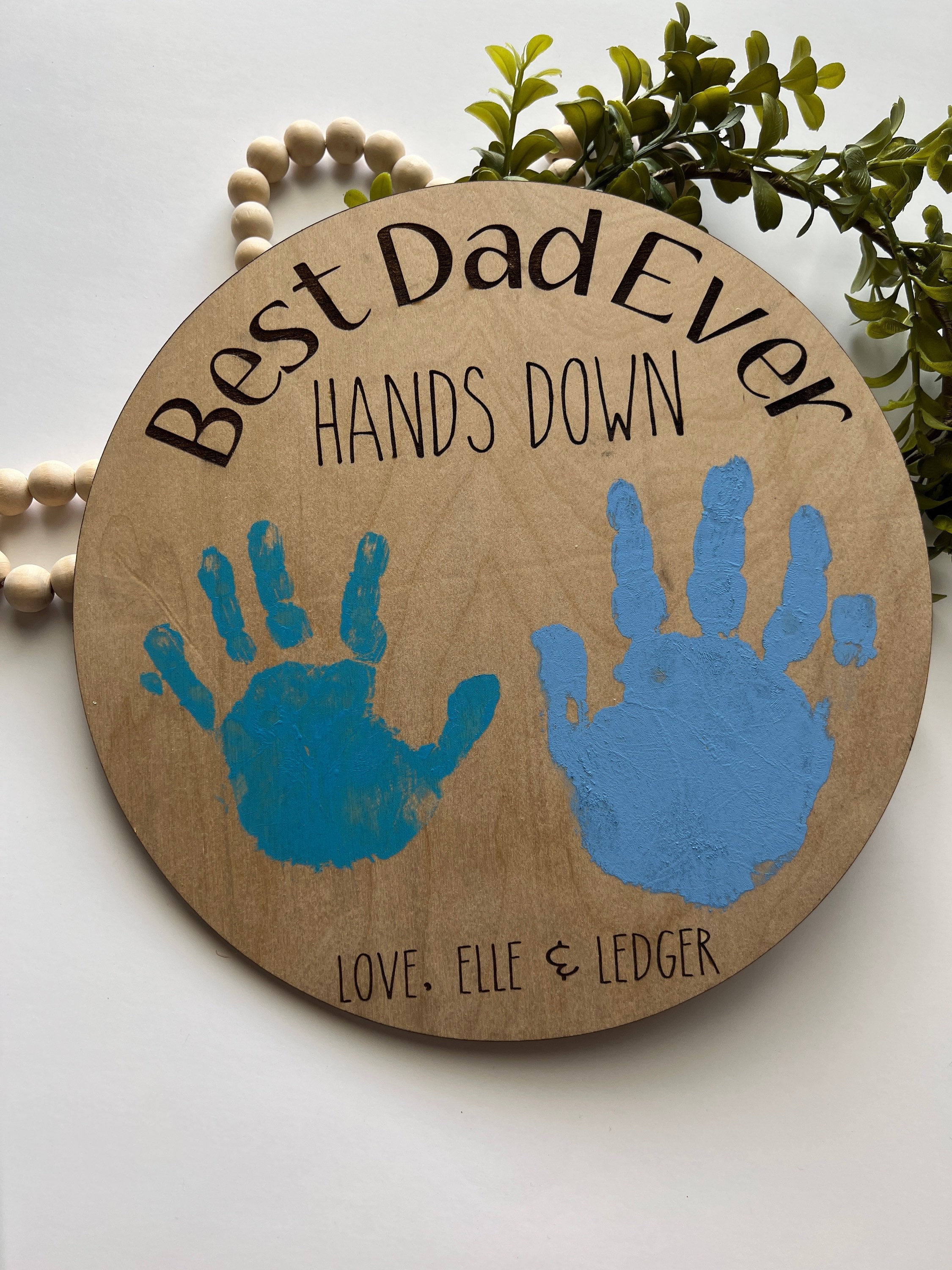 Best Dad Ever Hands Down Sign Digital Download SVG Fathers - Etsy