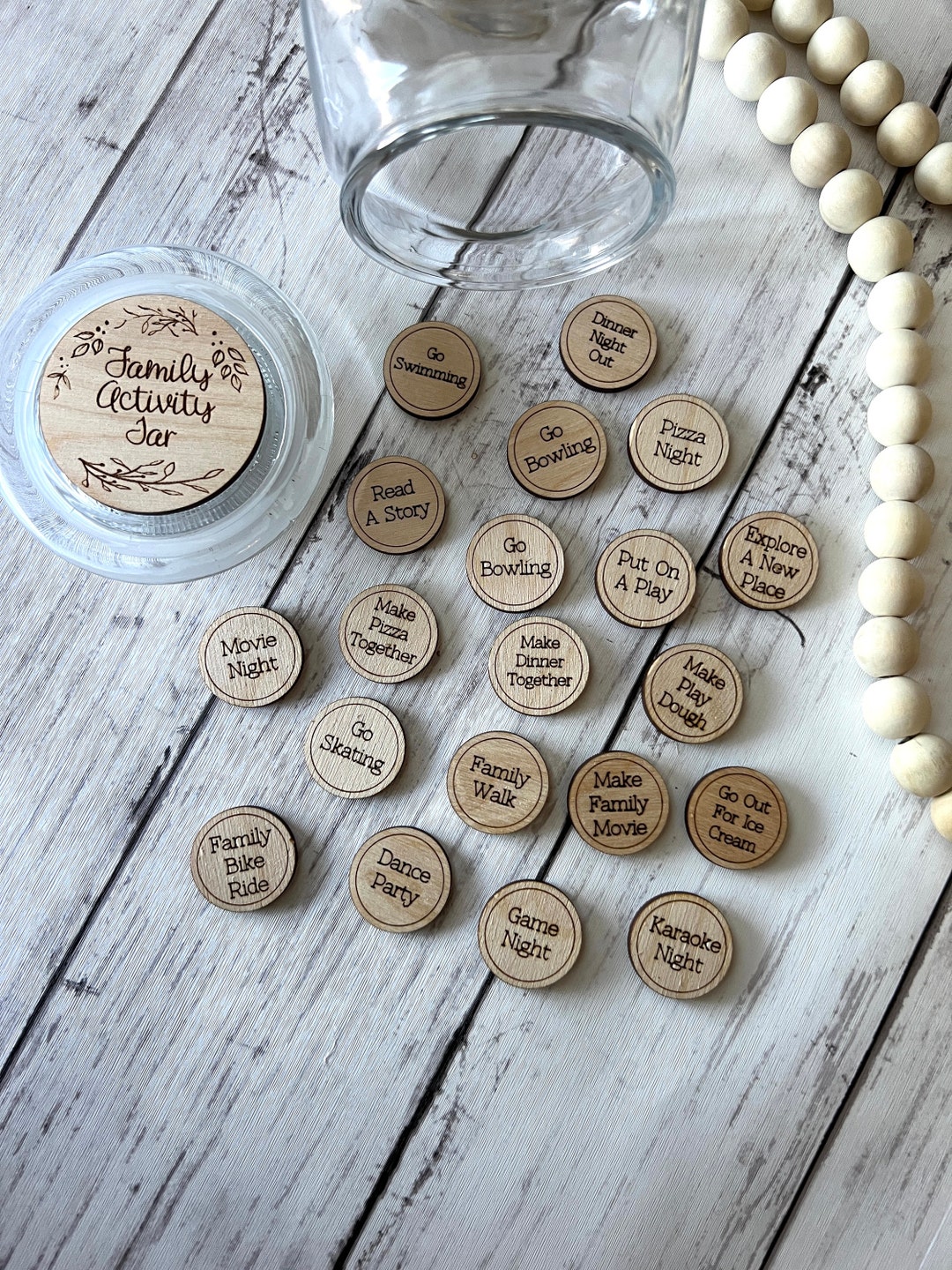 Family Activity Jar SVG, Digital Download, Family Night Tokens, Family ...