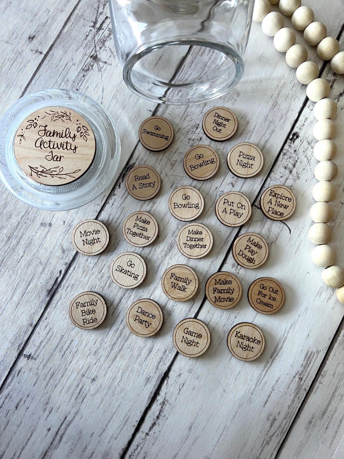 Family Activity Jar SVG, Digital Download, Family Night Tokens, Family ...