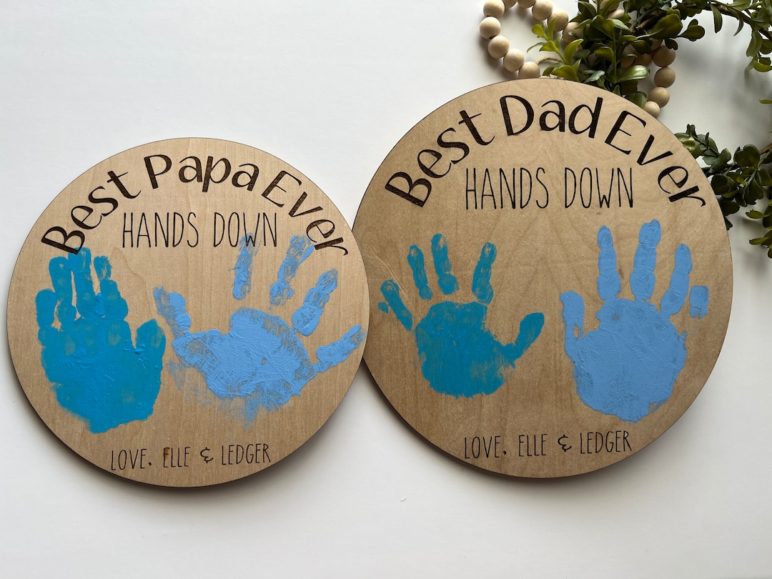 Best Dad Ever Hands Down Sign, Digital Download SVG, Fathers Day Gift ...