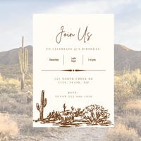 Western Invitation - Etsy