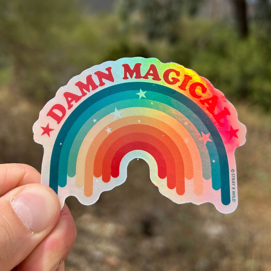 Damn Magical Vinyl Stickers, Laptop, Water Bottle, Cooler, Journal ...