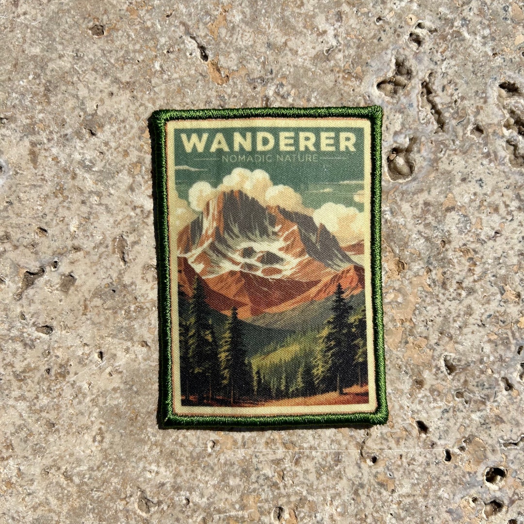 Forest Wanderer Sublimated Iron on Patch, Backpack, Jacket, Hat - Etsy