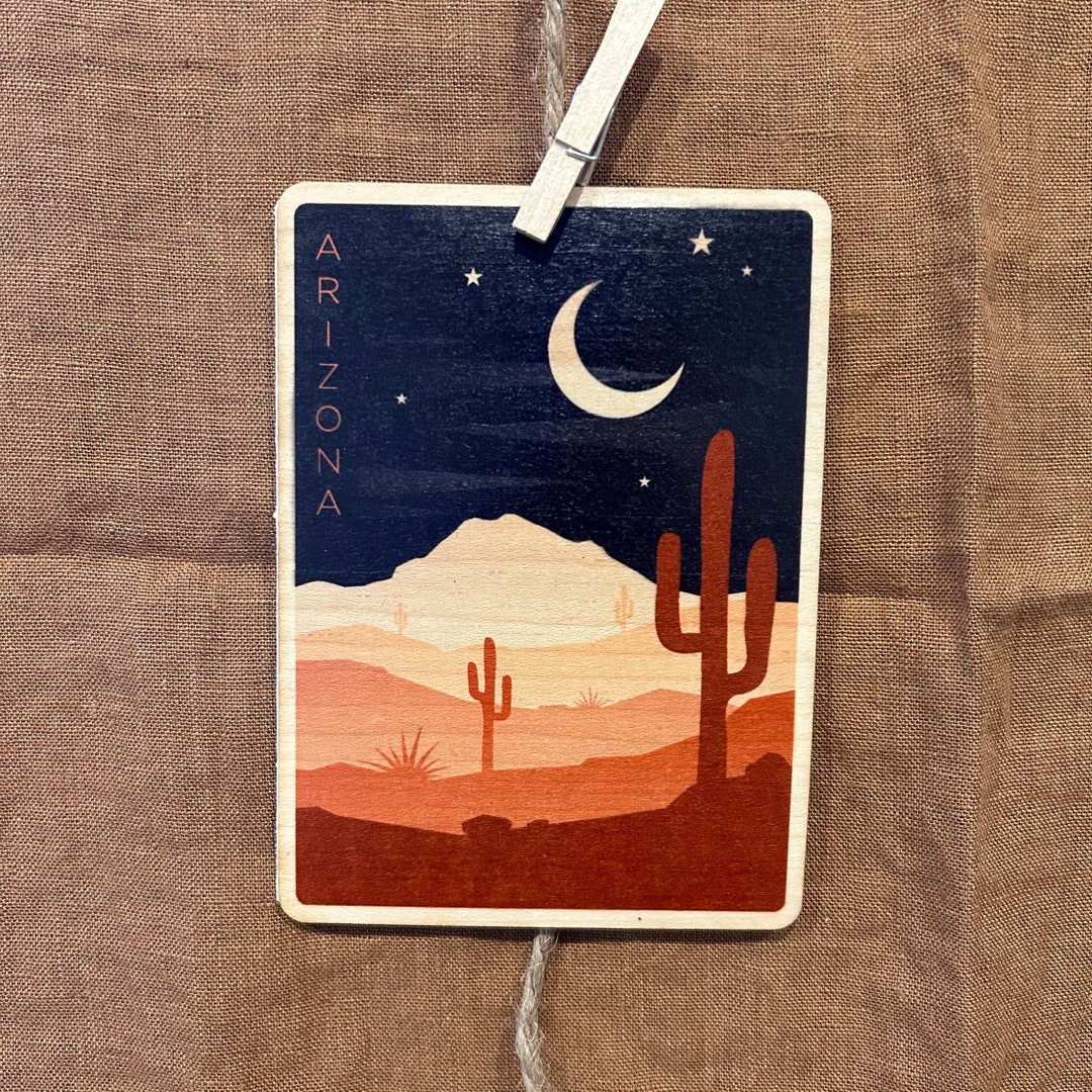 Arizona by Night Birthday/thank You Card Blank - Etsy