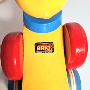 Vintage Brio Wooden Duck – Collectible Swedish Pull-along Duck With ...