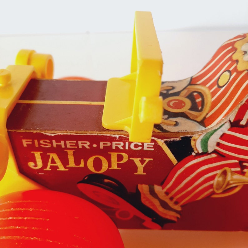 Fisher Price Jolly Jalopy 724 1965 Pull Toy Vintage Clown - Etsy