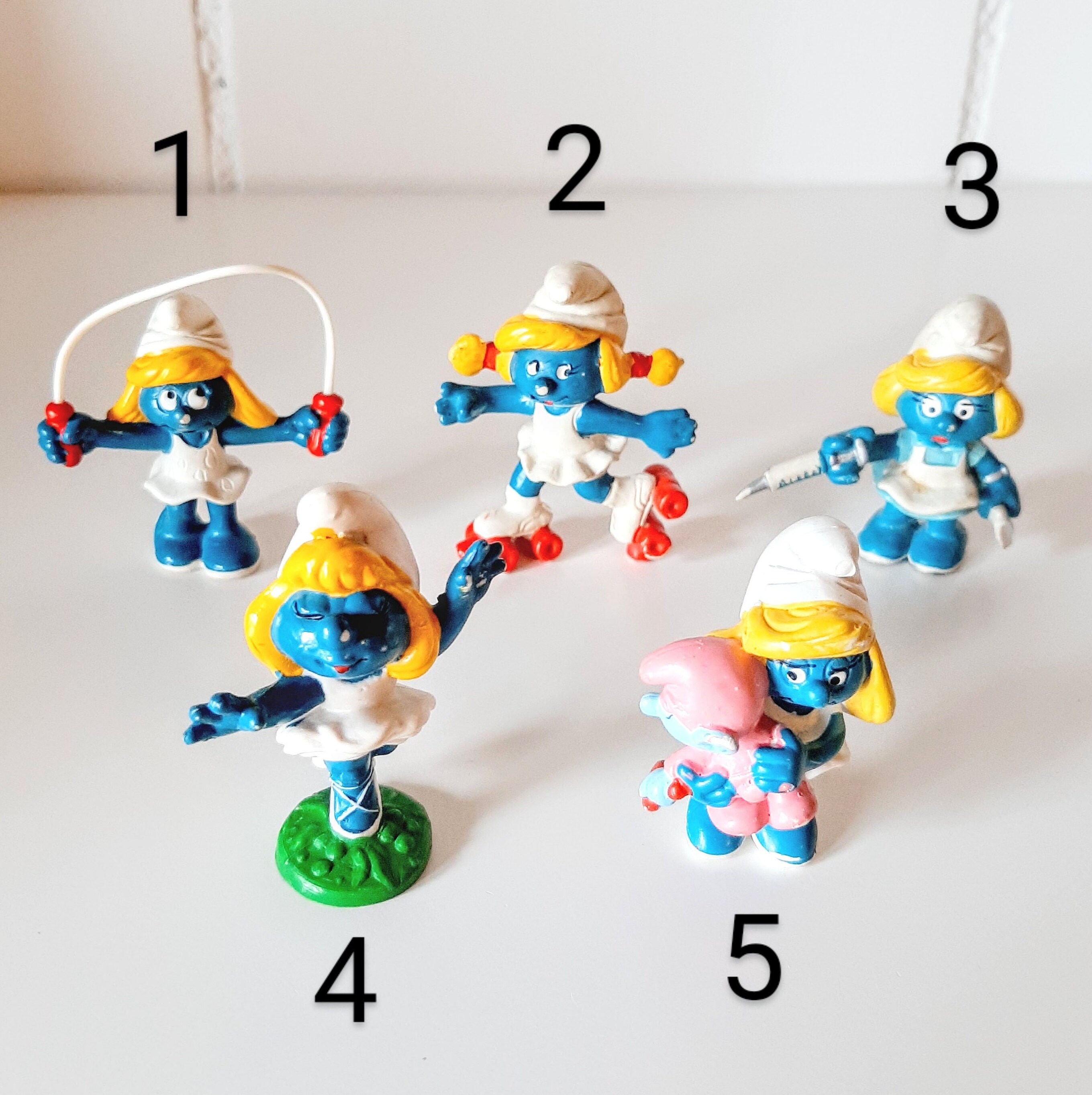 Vintage Smurfette Figurines "pick & Choose" - Lot #4 - 70s/80s Schleich ...