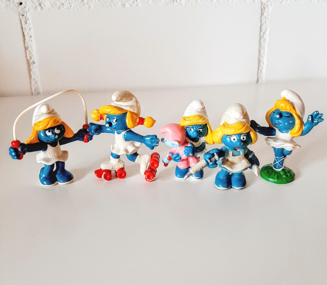 Vintage Smurfette Figurines "pick & Choose" - Lot #4 - 70s/80s Schleich ...