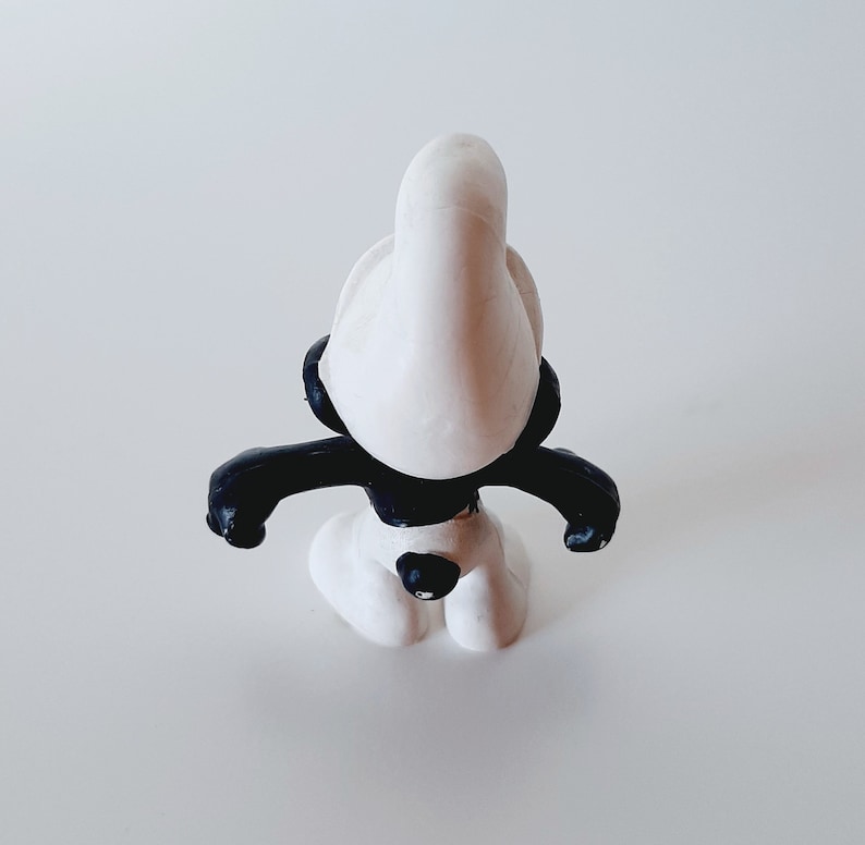 RARE 1966 Angry Black Smurf With Red Eyes and Mouth #20007 - Vintage ...