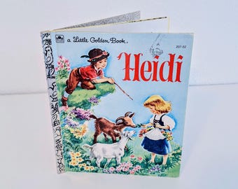 Vintage Golden Heidi 1970s Little Golden Book Heidi Storybook A Little ...