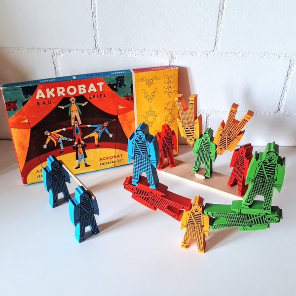 Wooden Acrobat Toy - Etsy