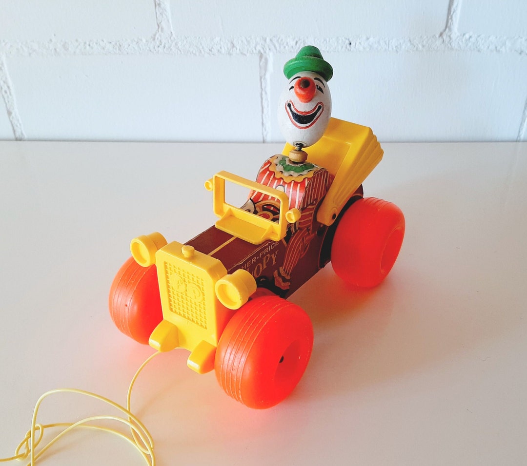 Fisher Price Jolly Jalopy 724 1965 Pull Toy Vintage Clown - Etsy