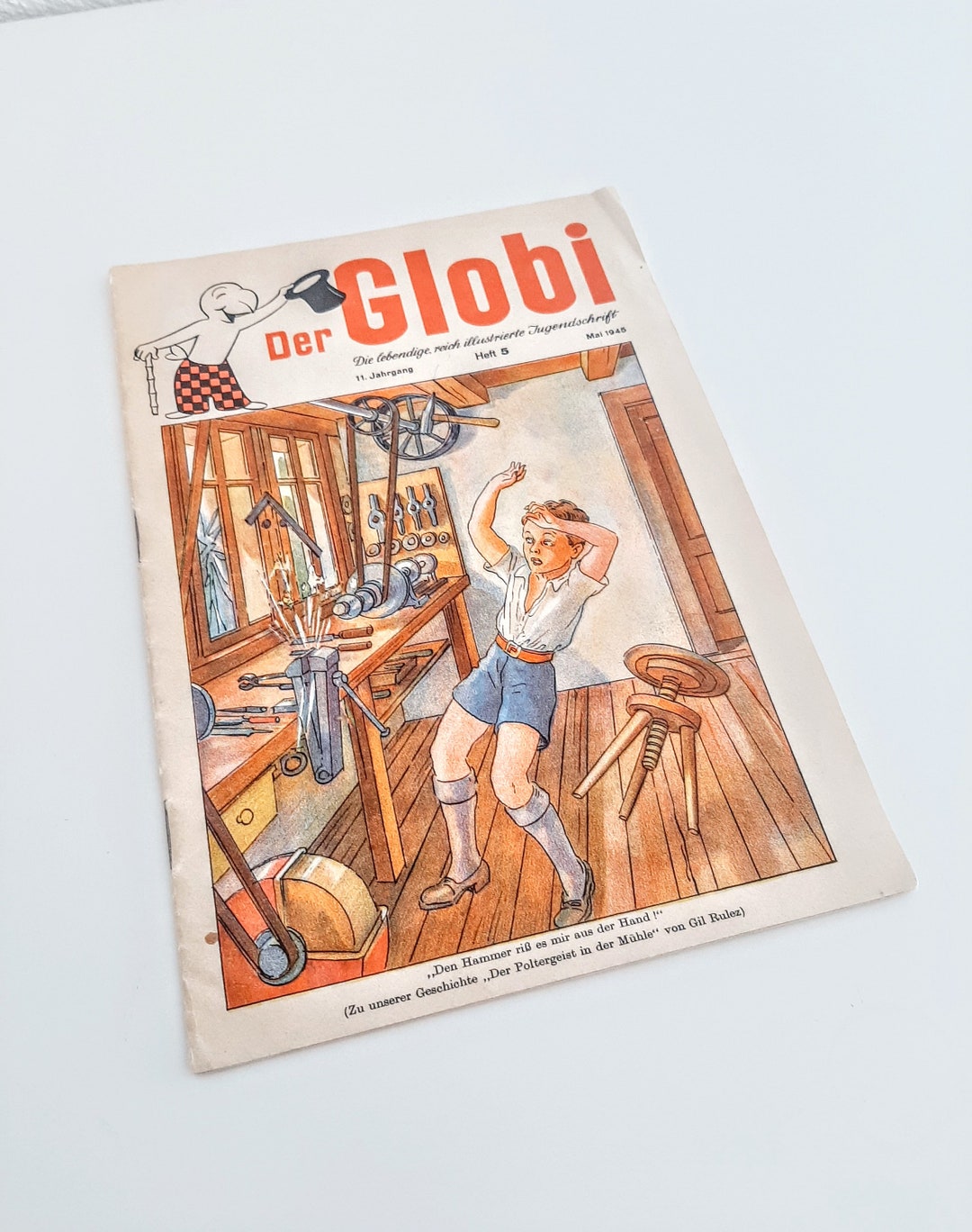 Rare 1945 Globi Magazine No. 5 Classic Swiss Children's Character ...