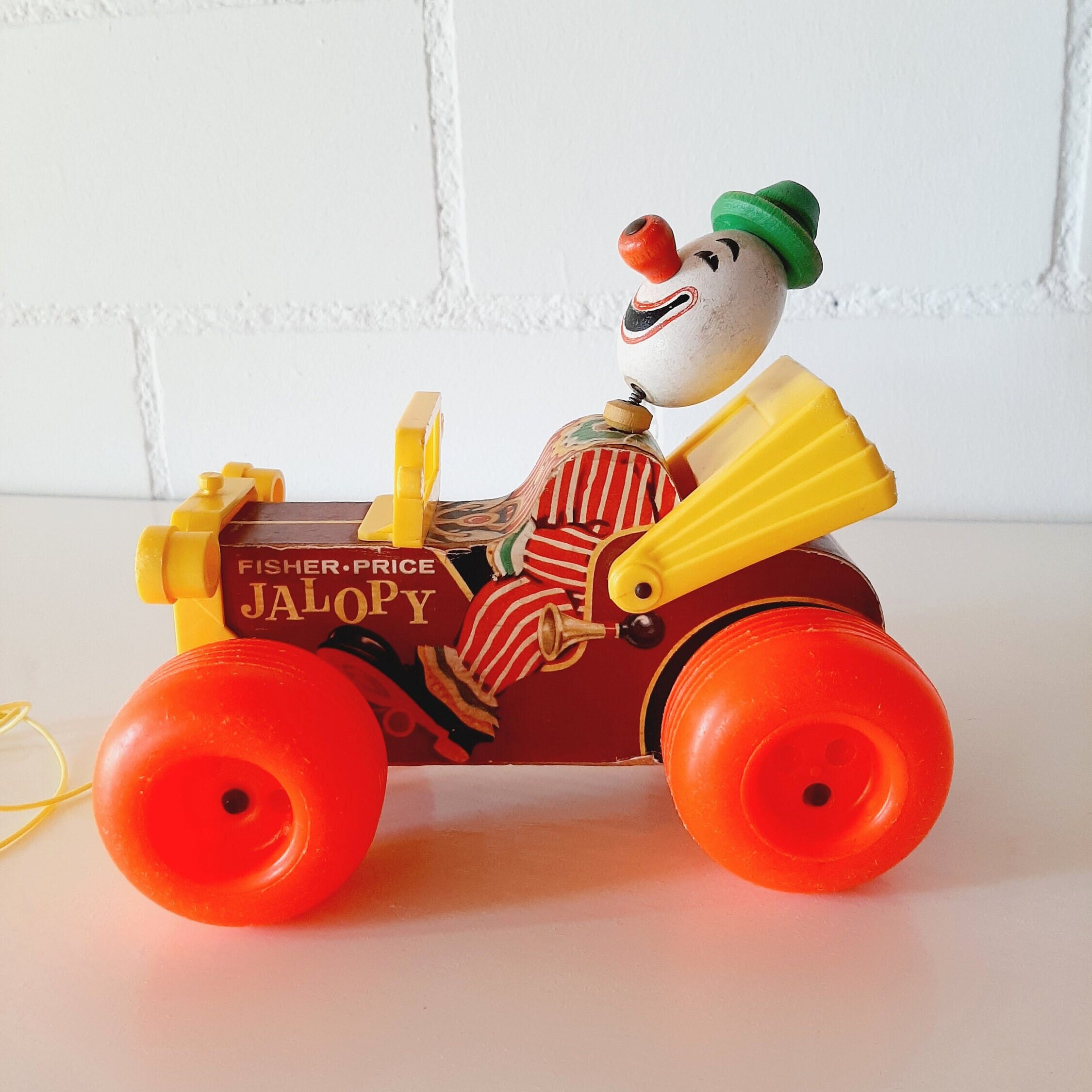 Fisher Price Jolly Jalopy 724 1965 Pull Toy Vintage Clown - Etsy