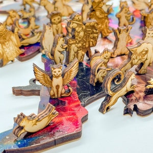 Magician Cat Wooden Puzzle: Double-sided, 180 Pieces, 14.5"x 11.4 ...