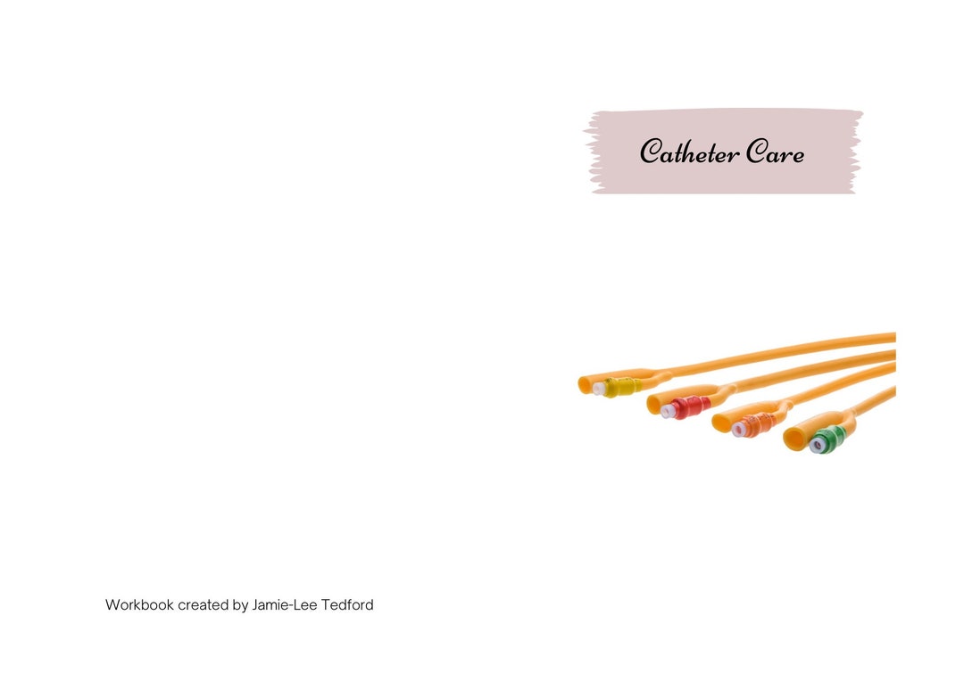 Catheter Care Workbook - Etsy