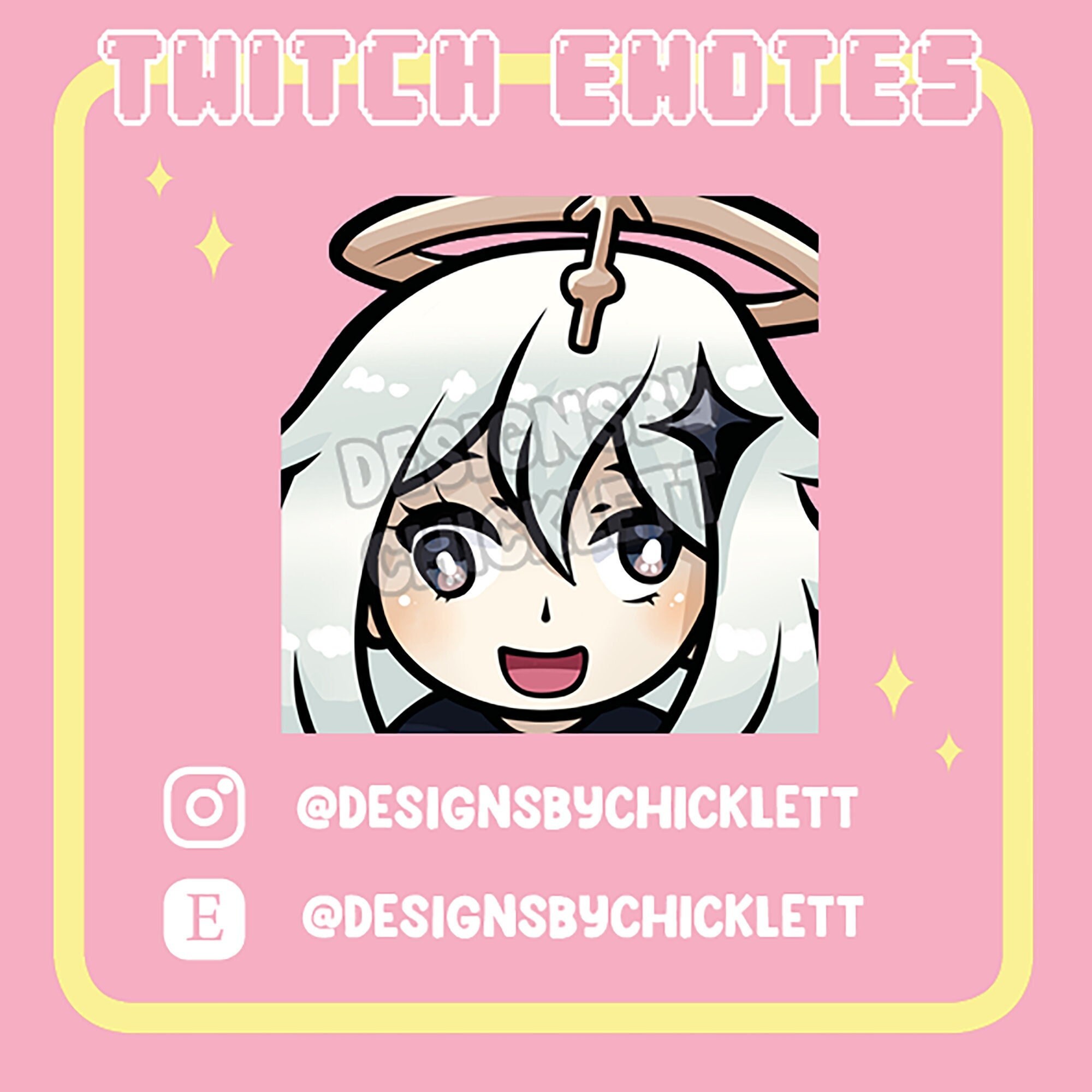 Genshin Impact Paimon Derp Inspirierte Emote Für Twitch Streamer ...