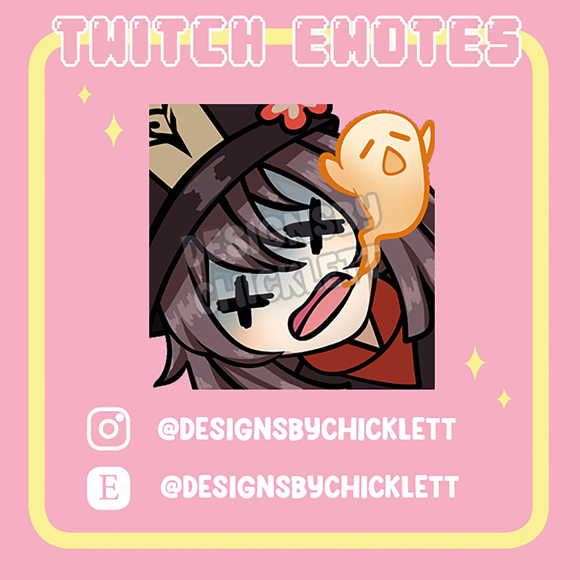 Genshin Impact Hu Tao Dead Inspirierte Emote Für Twitch Streamer ...