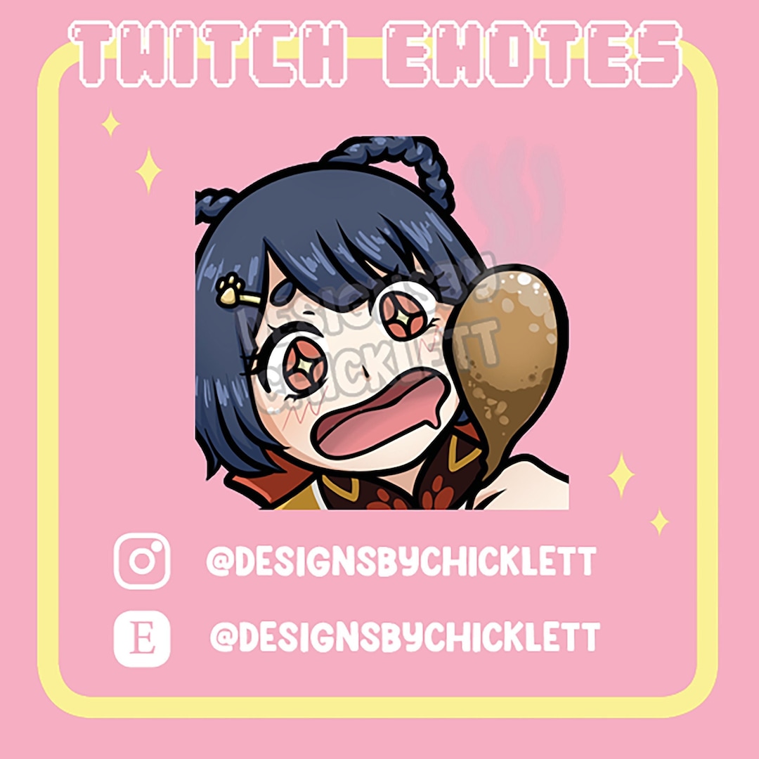 Genshin Impact Xiangling Inspirierte Emote Für Twitch Streamer, Discord ...