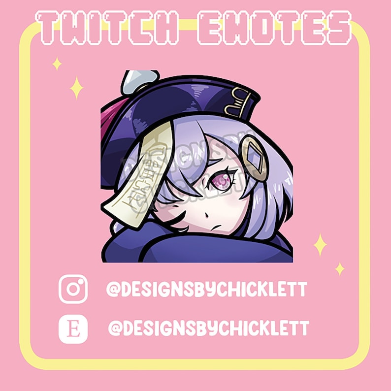 Genshin Impact Qiqi Sleep Inspirierte Emote Für Twitch Streamer ...