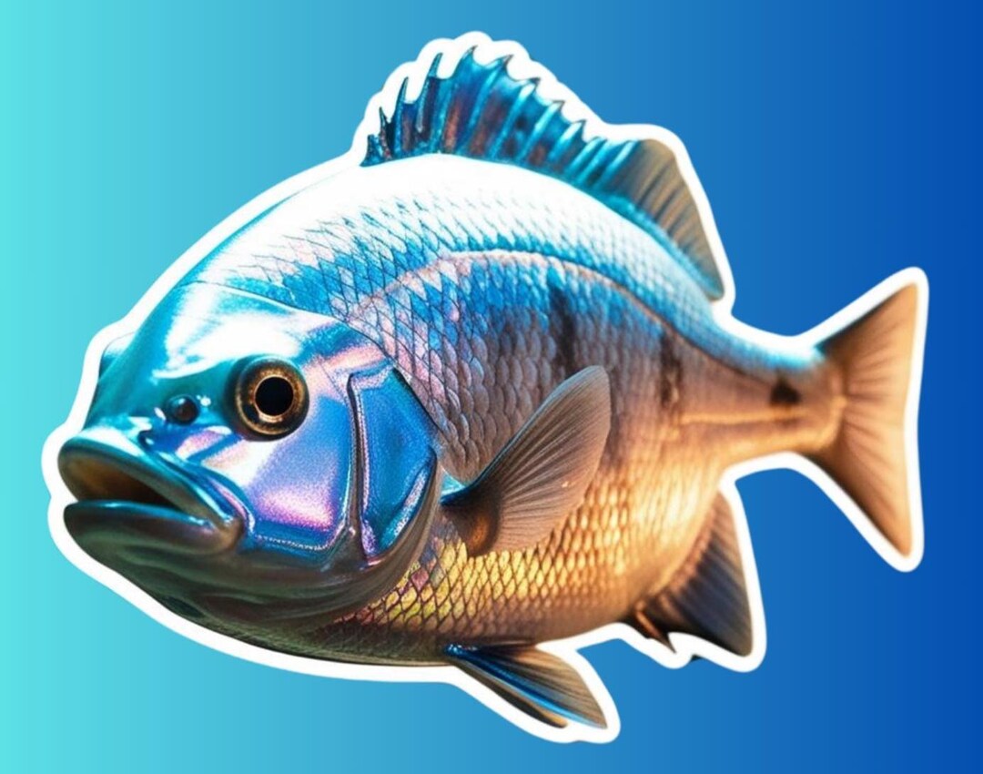 Fish Snapper Holographic Sticker - Etsy