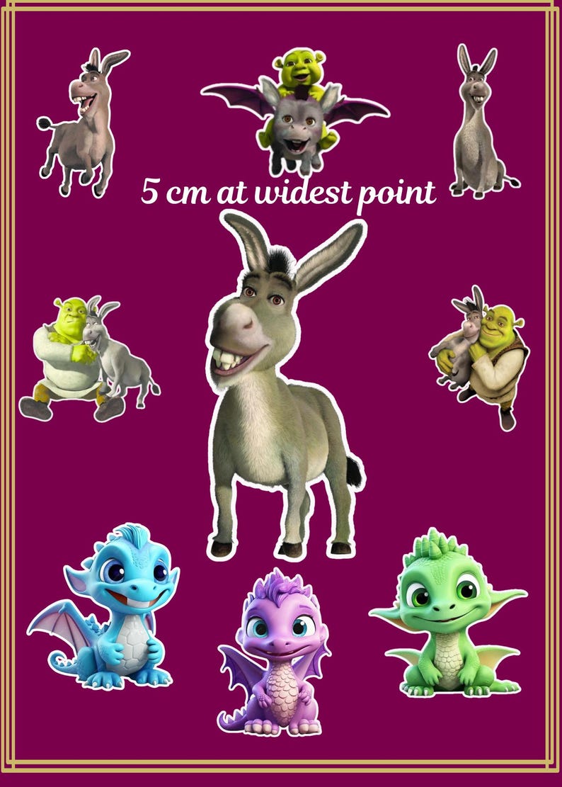 Shrek, Family Stickers - Etsy Australia