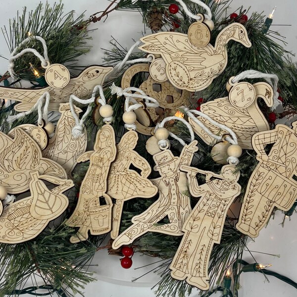 Twelve Days of Christmas Ornament Pattern - Etsy