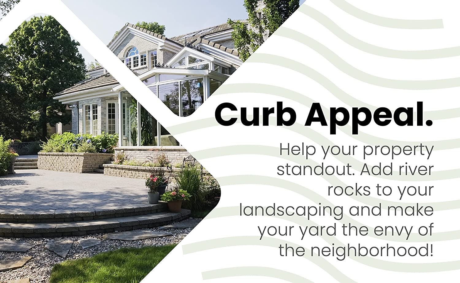 Peach Country Delaware River Rock, Decorative River Rock Stones ...