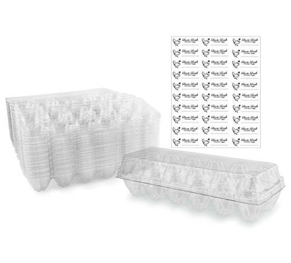 Clear Plastic Egg Cartons 20-pack Tri-fold Containers for - Etsy Clear Plastic Egg Cartons 20-pack Tri-fold Containers for - Etsy