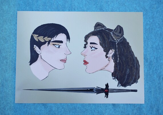 Cruel Prince Art Print Jude and Cardan Art Print Original - Etsy