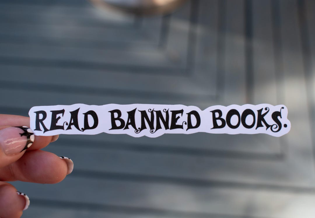 Read Banned Books Sticker, Read Books, Book Sticker, Sticker, Stickers ...