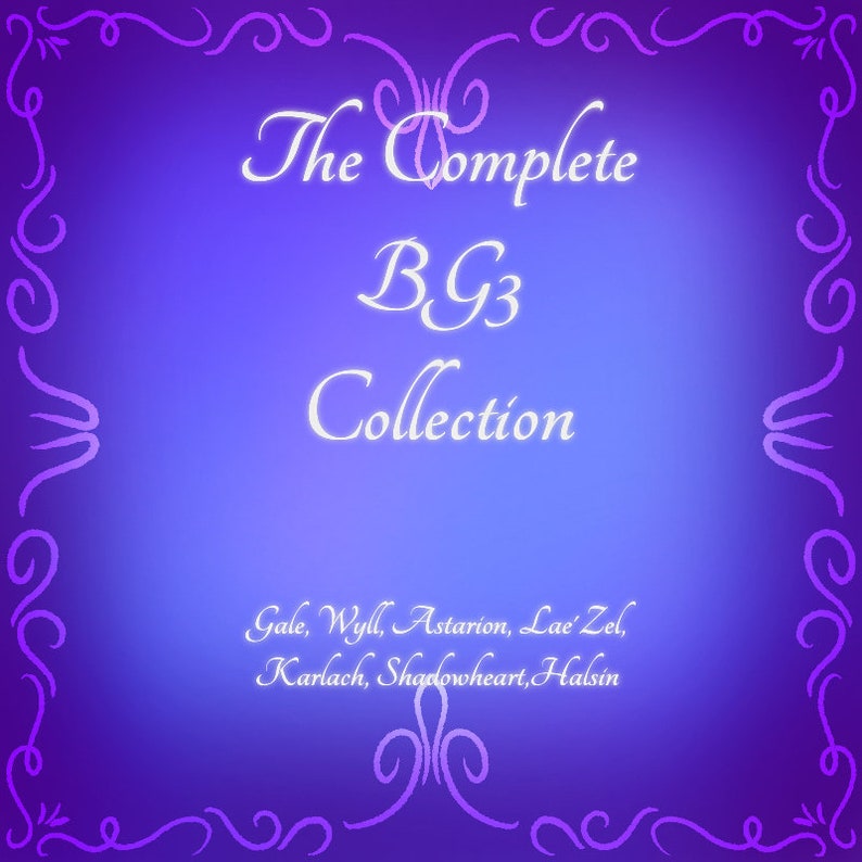 The Complete BG3 Collection - Etsy