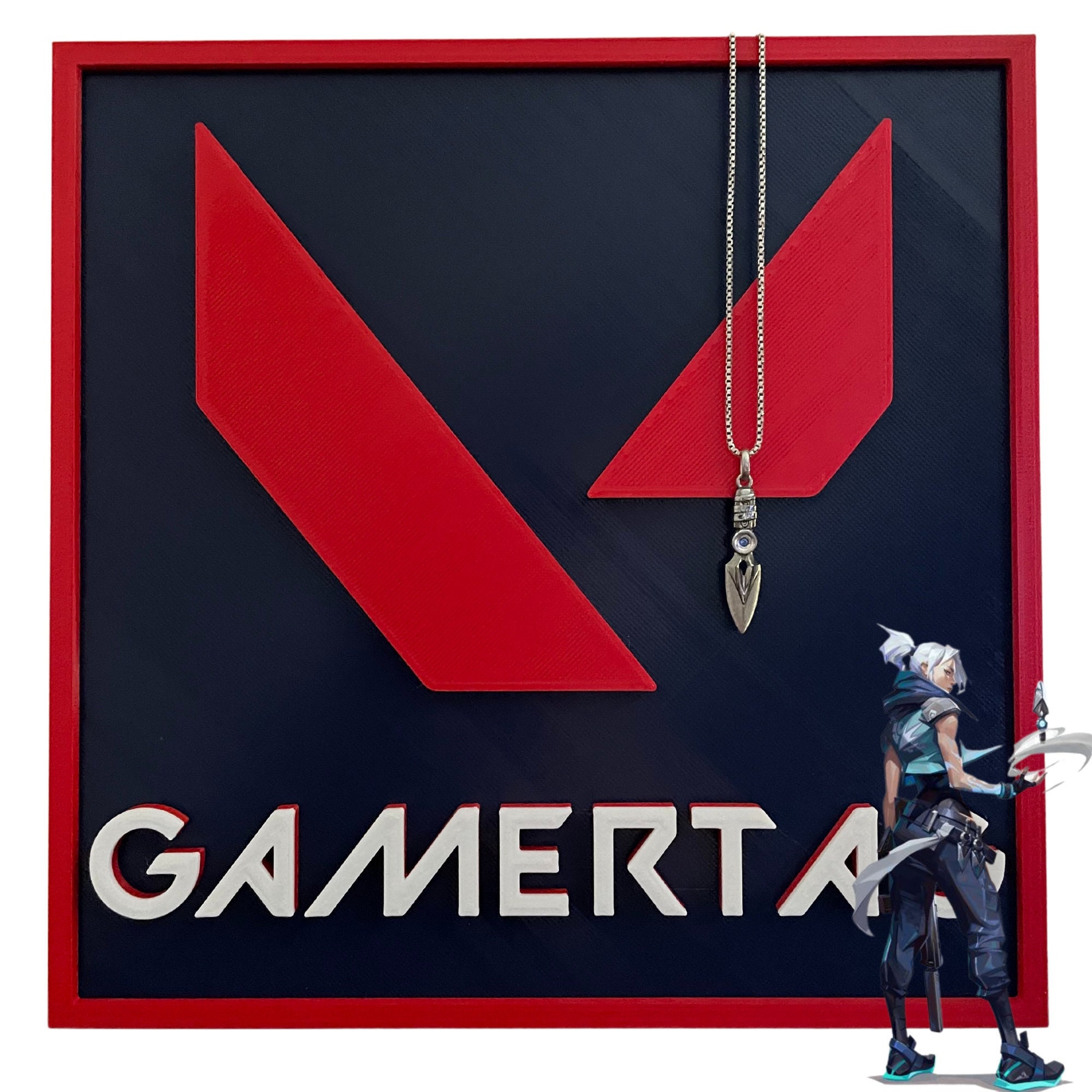 Valorant 3D Printed Custom Name Plaque - Etsy