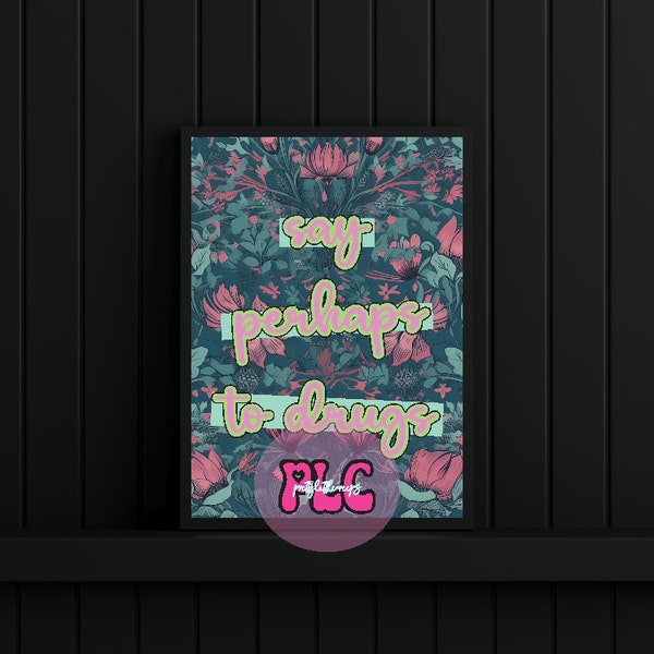 Say No to Drugs Poster - Etsy