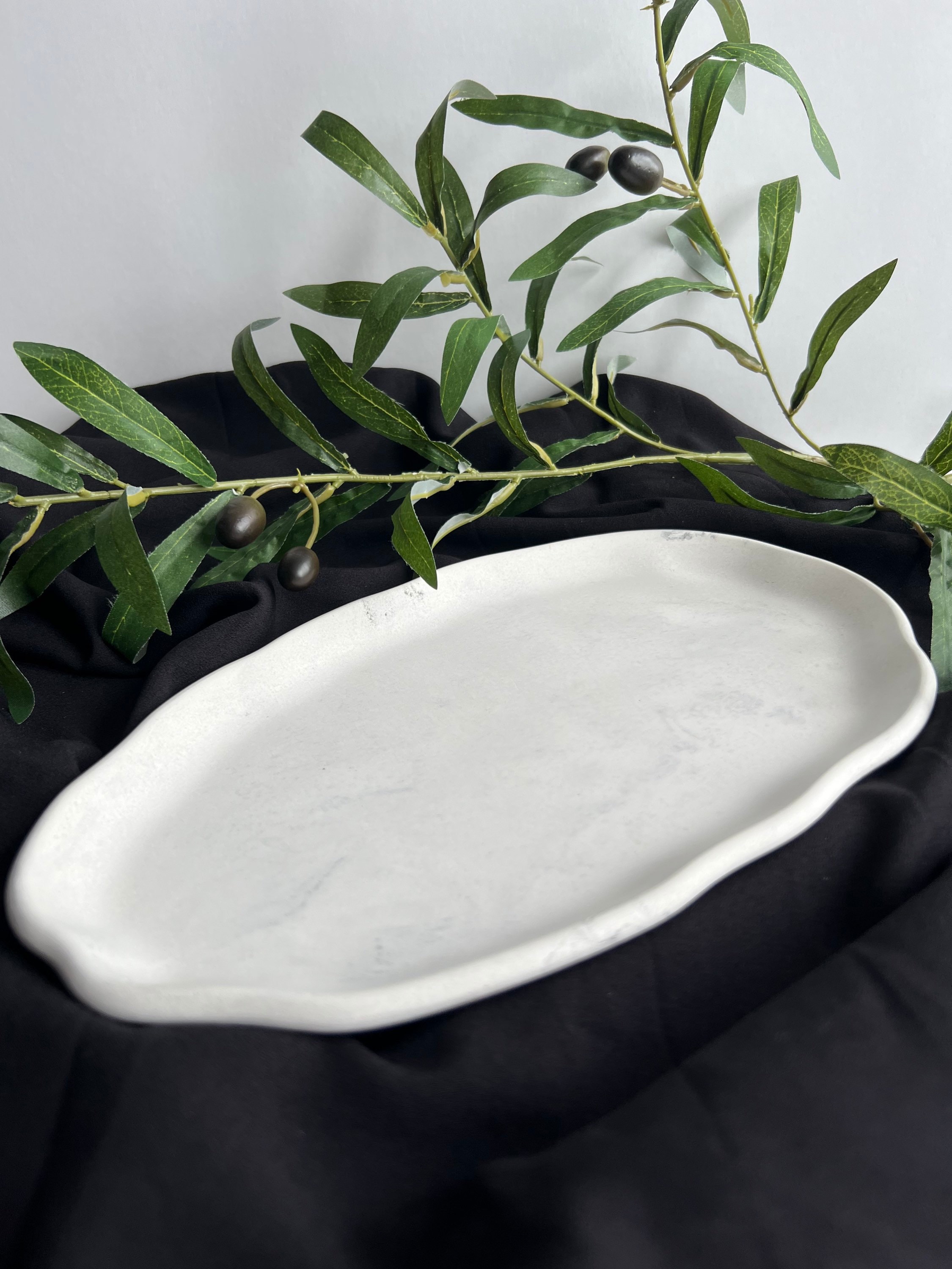 Marble Look Decorative Tray Large Vanity Tray Minimalist - Etsy UK