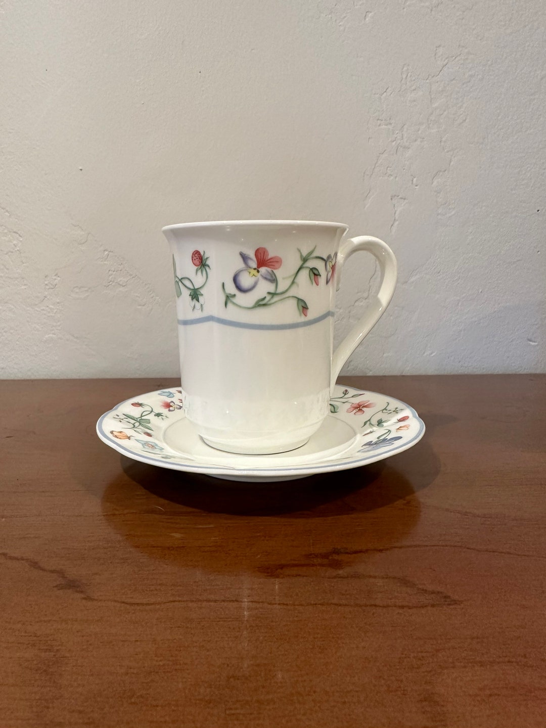 Villery and Boch Coffee Cup and Saucer - Etsy