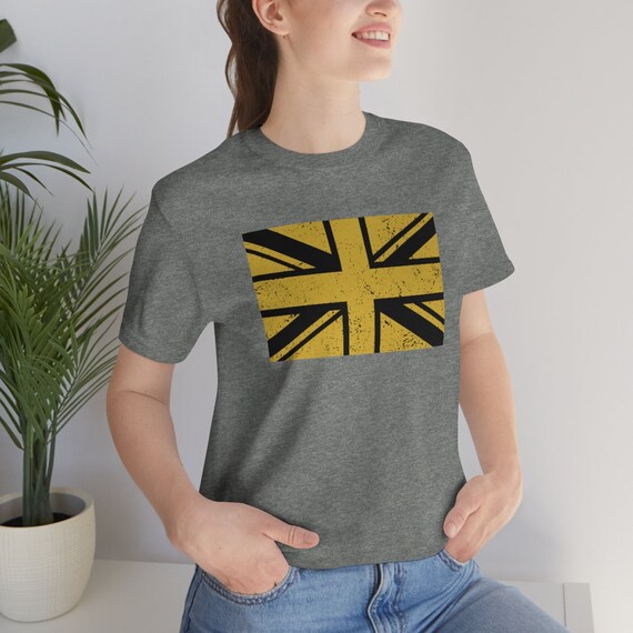 London Shirt Black and Gold London Flag British Shirt - Etsy