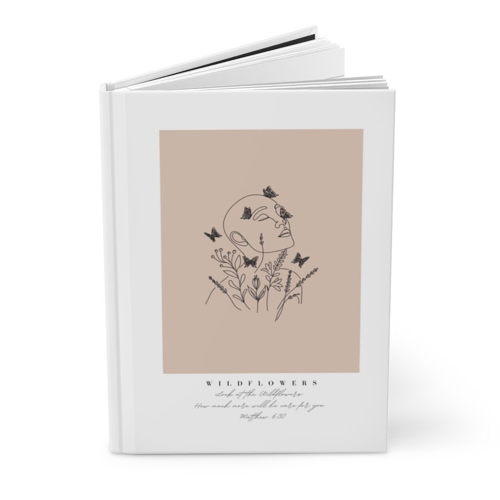 Christian Journal Wildflowers Hard Cover Notebook Prayer Journal ...