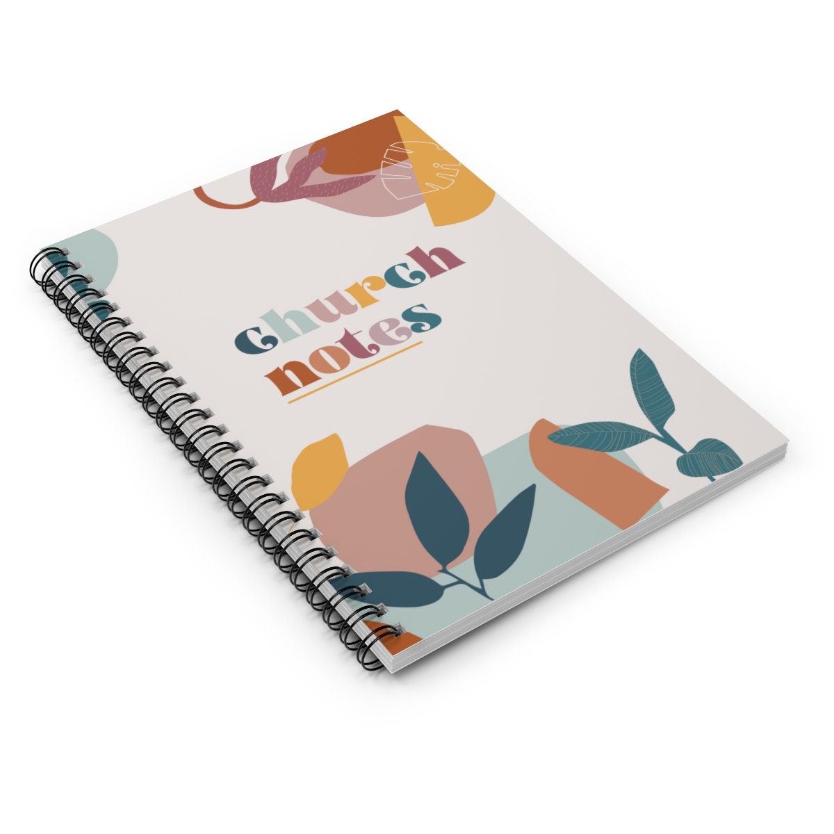 Church Notes Spiral Notebook Cute Christian Notebook - Etsy