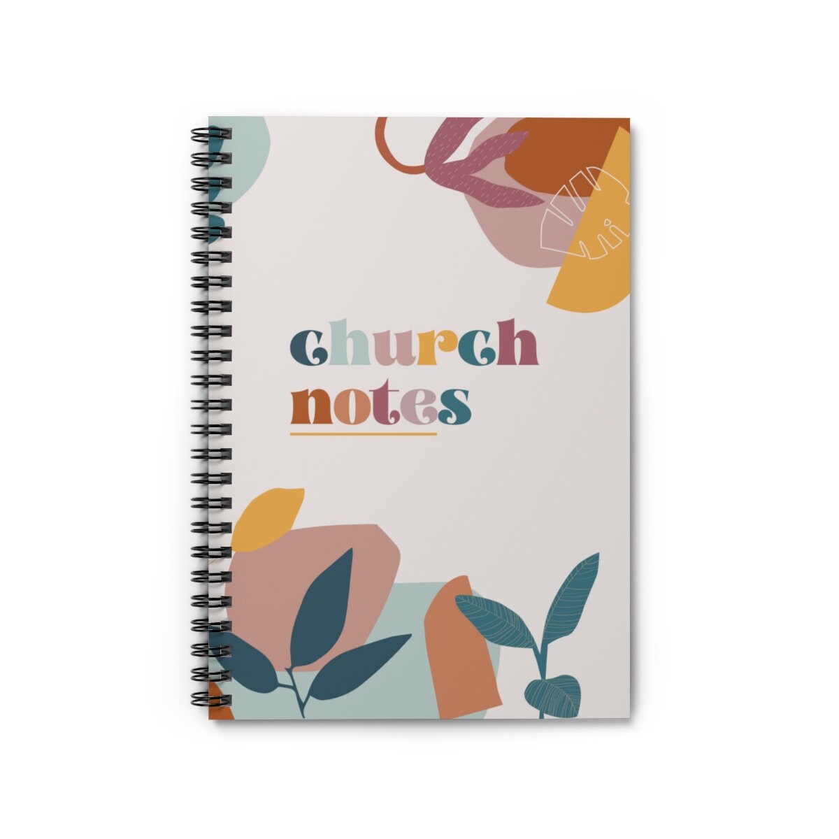Church Notes Spiral Notebook Cute Christian Notebook Aesthetic Journal ...
